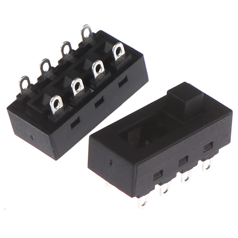 2 Pcs/lot Black 12a 250v 3 Position 8 Pin Toggle Slide Switches Lq-103h ...