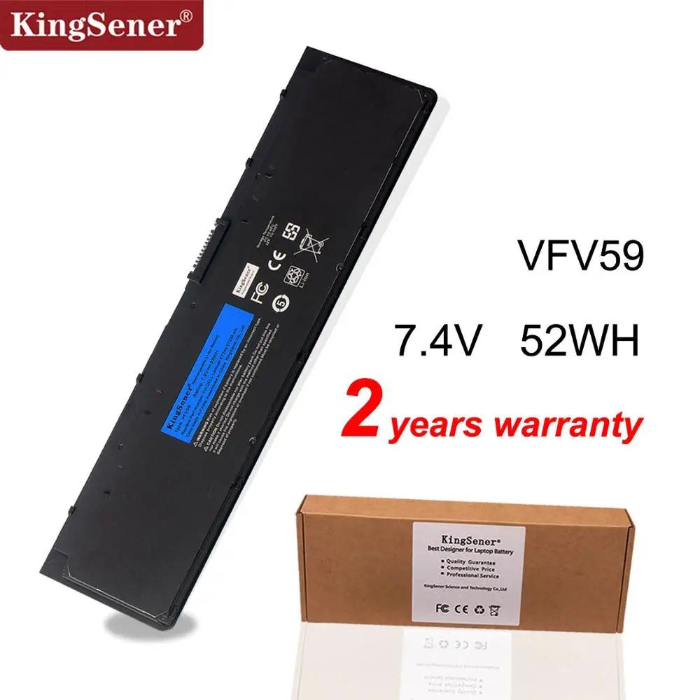 Kingsener 7.4v 52wh Vfv59 W57cv Gvd76 Laptop Battery For Dell Latitude ...