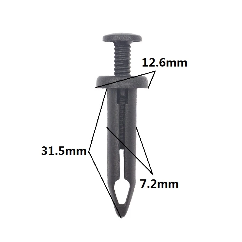 20 Pcs Car Plastic Push Type Rivet Retainer Fastener Bumper Pin Clips ...