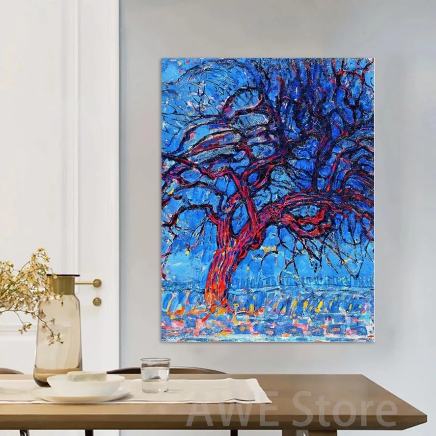 Mondrian Red Tree