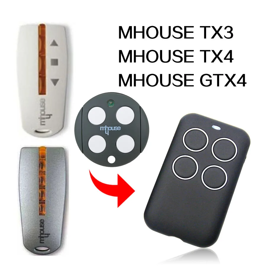 MHOUSE TX3 TX4 GTX4 Remote Control Gate Remote Control MHOUSE Garage ...