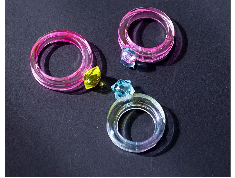 DIY Crystal Epoxy Faceted Gem Ring Dove Egg Diamond Ring Mold ...