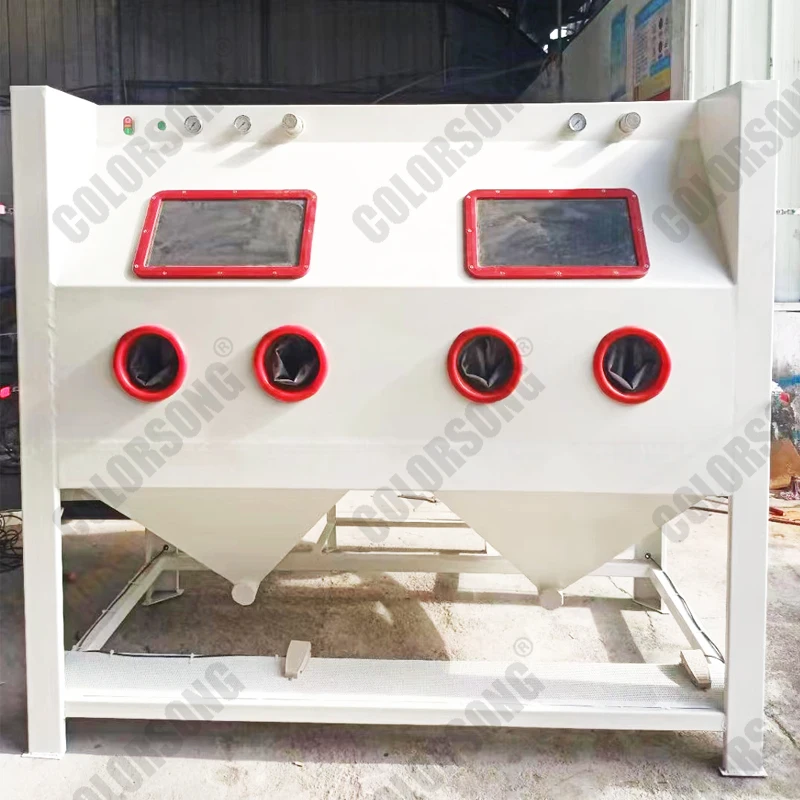 Manual Multi Station Sandblasting Cabinet - Abrasive Machine - AliExpress
