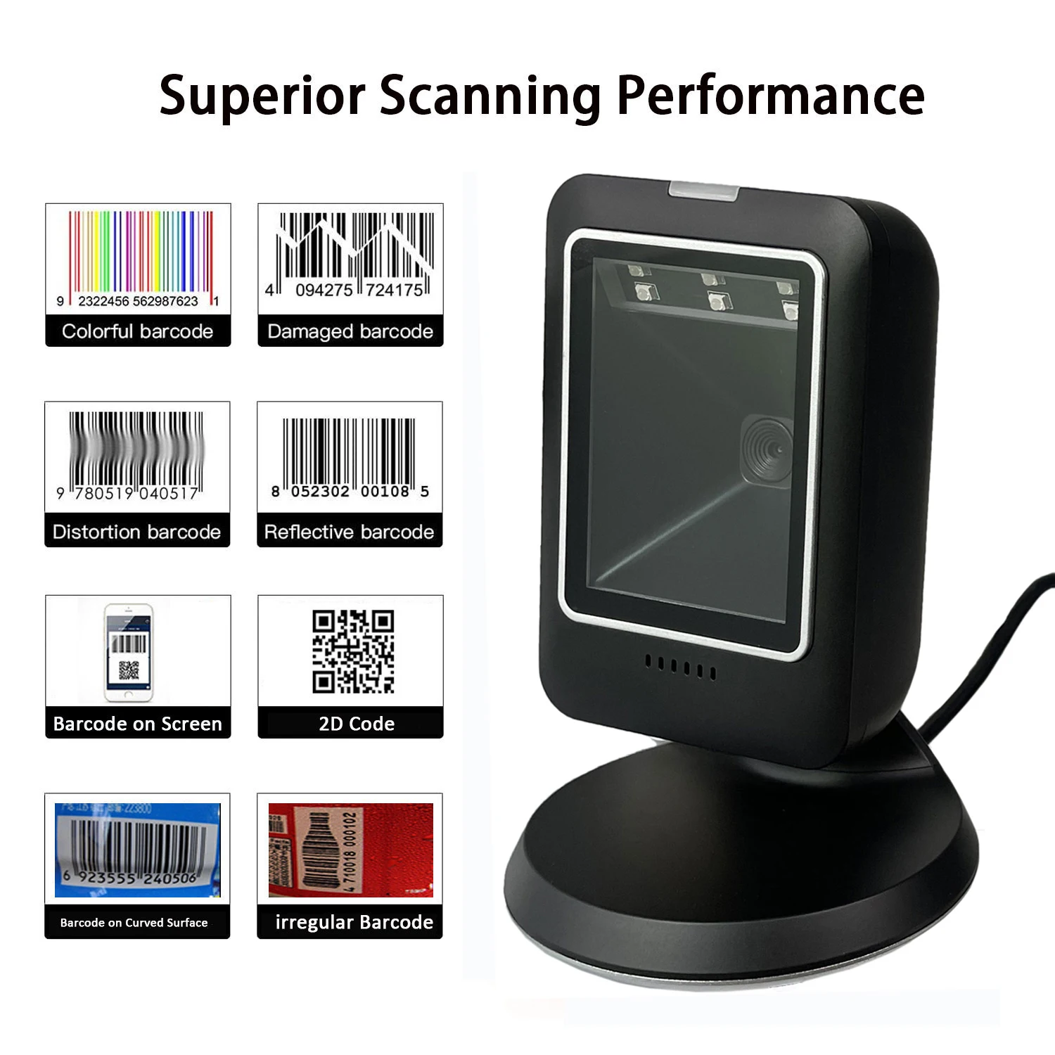 Barcode-Scanner-para-Supermercado-Desktop-Automatic-Data-Sensing-Matrix ...
