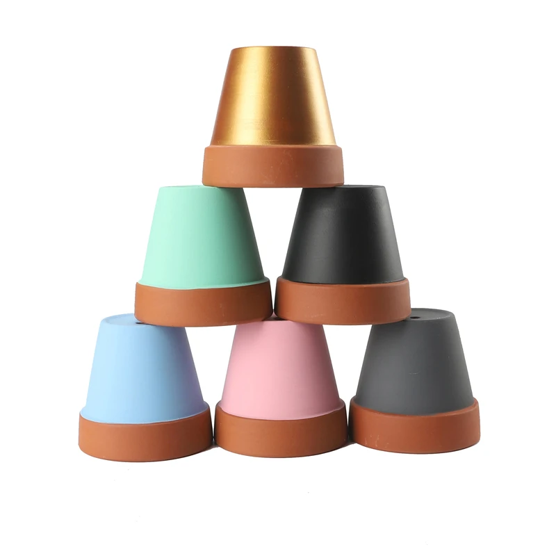 Mini-Colorful-Flower-Pot-With-Leak-Hole-Planter-Durable-For-Garden ...