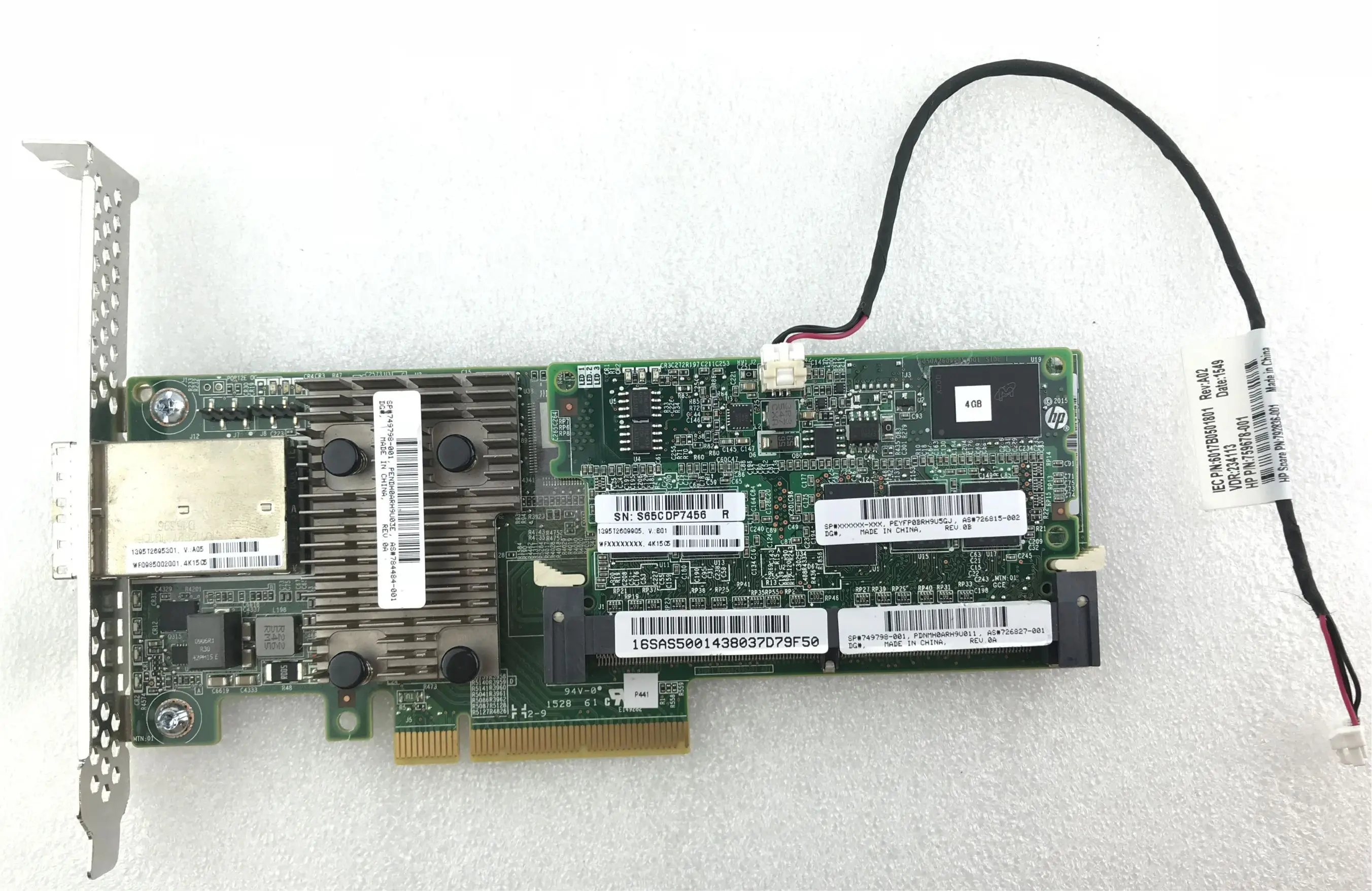 726825-B21 749798-001 784484-001 726827-001 P441 750003-001 726815-001 726815-002 4G Cache For ...