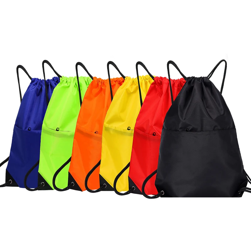 Waterproof-Zipper-Gym-Sport-Fitness-Bag-Foldable-Backpack-Drawstring ...