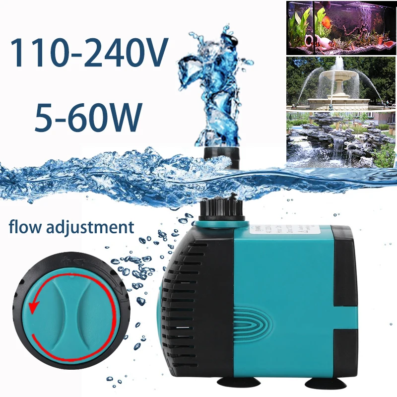 Aquarium-Submersible-Water-Pump-3-60W-Fountain-Filter-Fish-Pond-Quiet ...