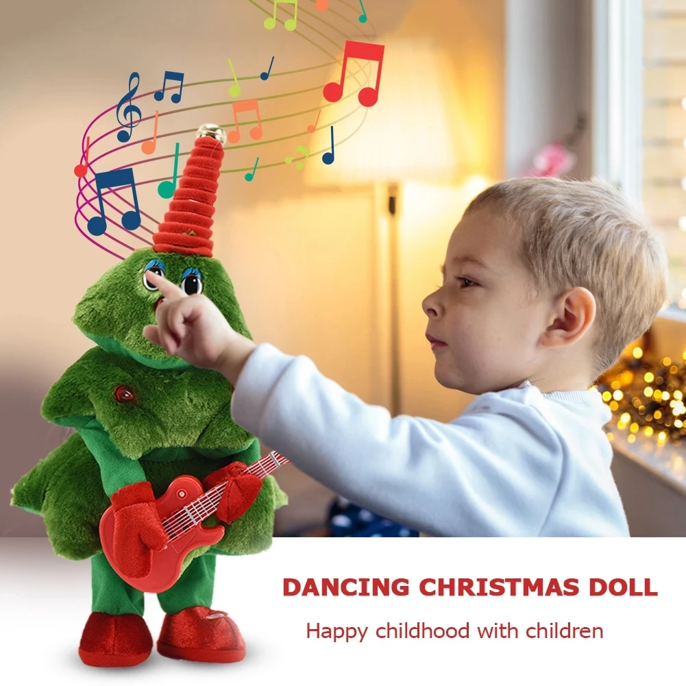 Electric Plush Doll Dancing Singing Music Toy Plush Christmas Dolls ...