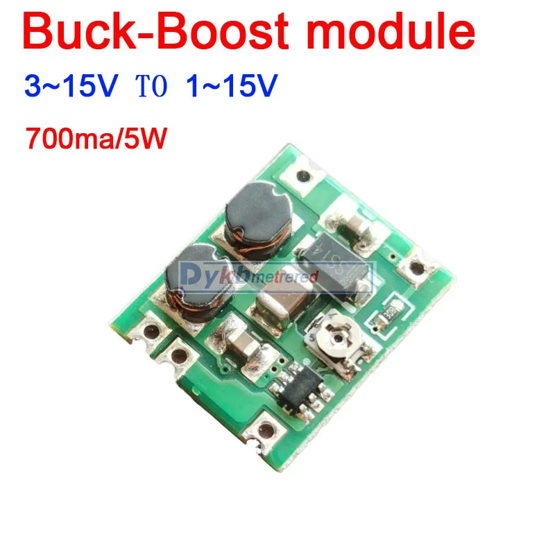 DC DC buck boost Converter module 3V~15V to 1V~15V 5V 6V 9V 12V 700ma ...