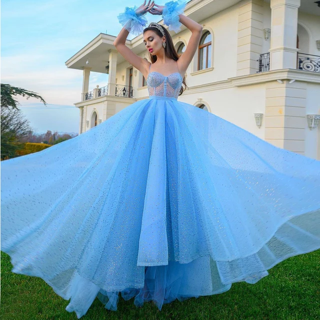 Sparkly Poofy Prom Dresses