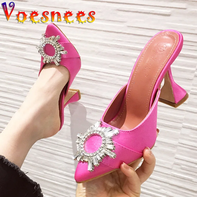 Voesnees-Women-Slipper-High-End-Silk-Vamp-Pointed-End-High-Heeled-Shoes ...