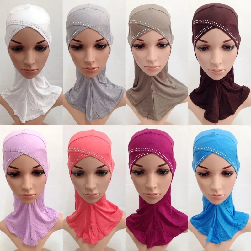New-Full-Headcover-Inner-Muslim-Hijab-Cap-Soft-Viscose-Headscarf-Wrap ...