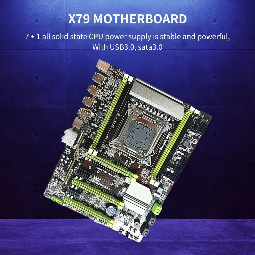 X79 Game Desktop Motherboard LGA2011 E5 2680 PCI Express 16X Multiple ...