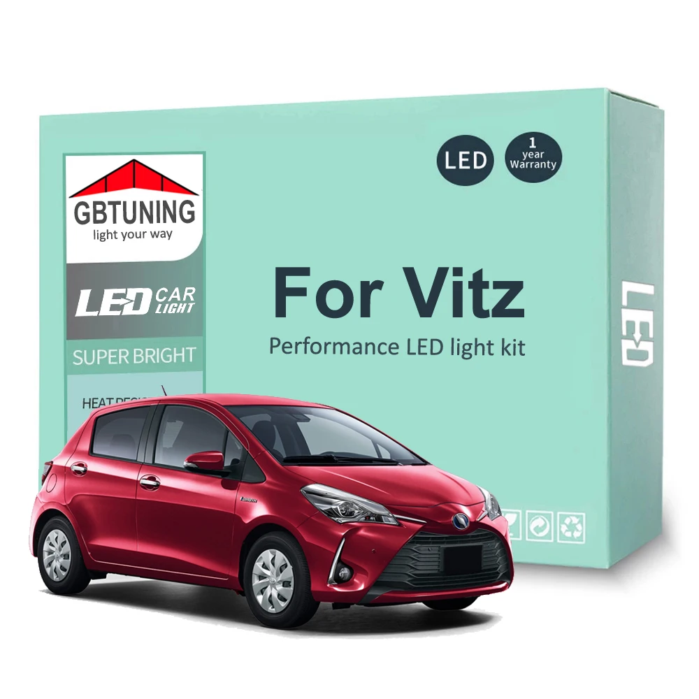 Led Interior Light Bulb Kit For Toyota Vitz 1999-2013 2014 2015 2016 ...