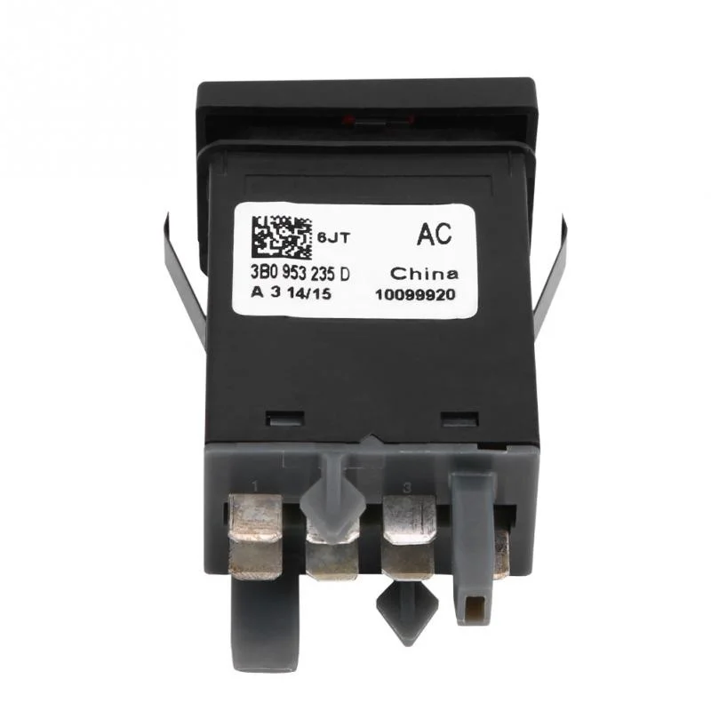 Car Emergency Flash Hazard Warning Light Switch 3B0 953 235 D For VW Passat 1998 1999 2000 2001 ...
