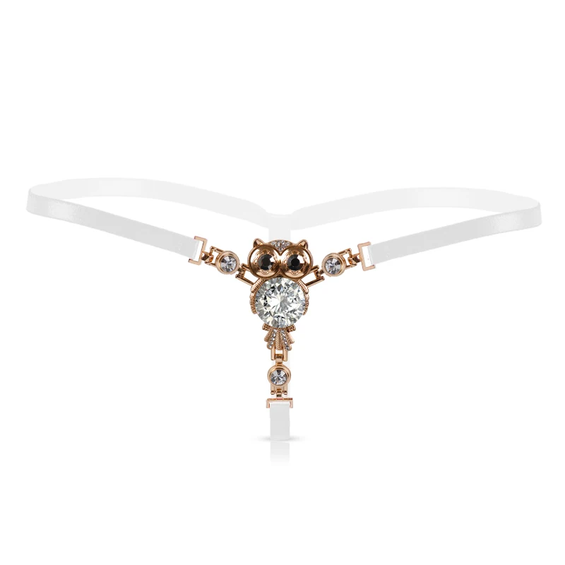 Erwachsene Öffnen Gabelung Höschen Mit Diamant Eule Sexy Dessous Thongs Erotische Frauen Micro ...