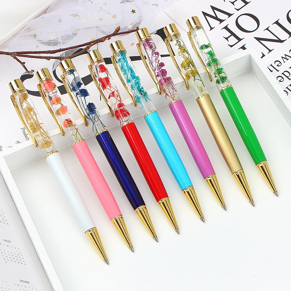 Creative ballpoint Pen Metal Ball Pens Office Supplies Rose Golden Rose ...
