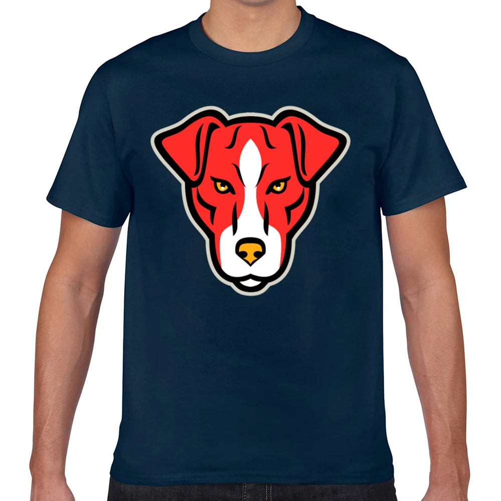 Tops T Shirt Men plummer terrier dog front mascot Sexy Harajuku Custom ...