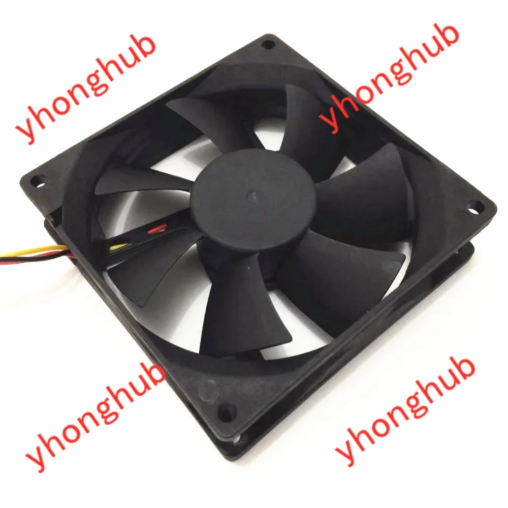 Jamicon JF0925H1UM-R DC 12V 0.42A 90x90x25mm 3-Wire Server Square Fan ...