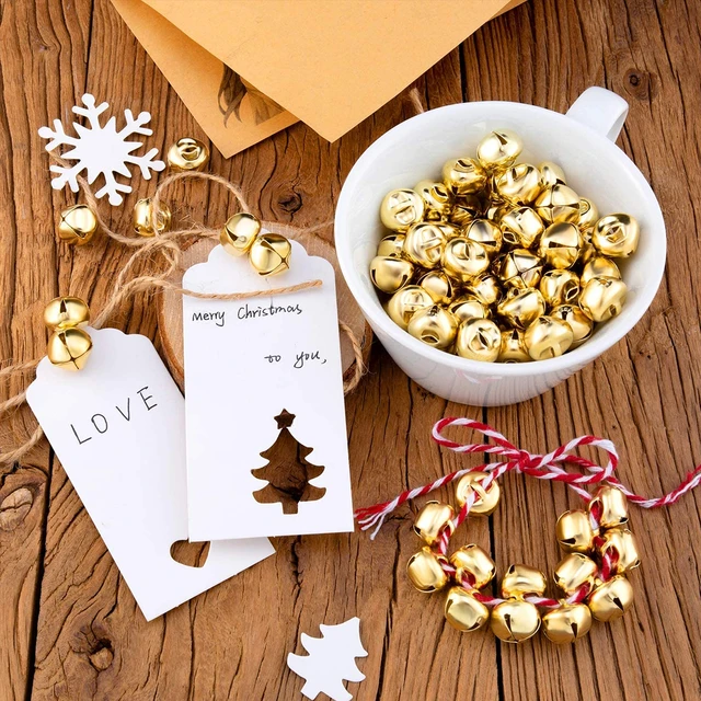 Small Bells For Crafts Near Me 30 Pcs Red Jingle Bells Metal Round ...