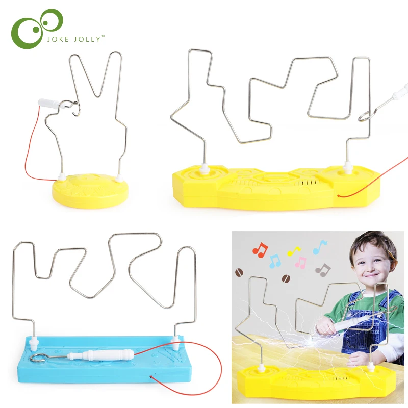 1set Kids Collision Electric Shock Toy Education Electric Touch Maze ...