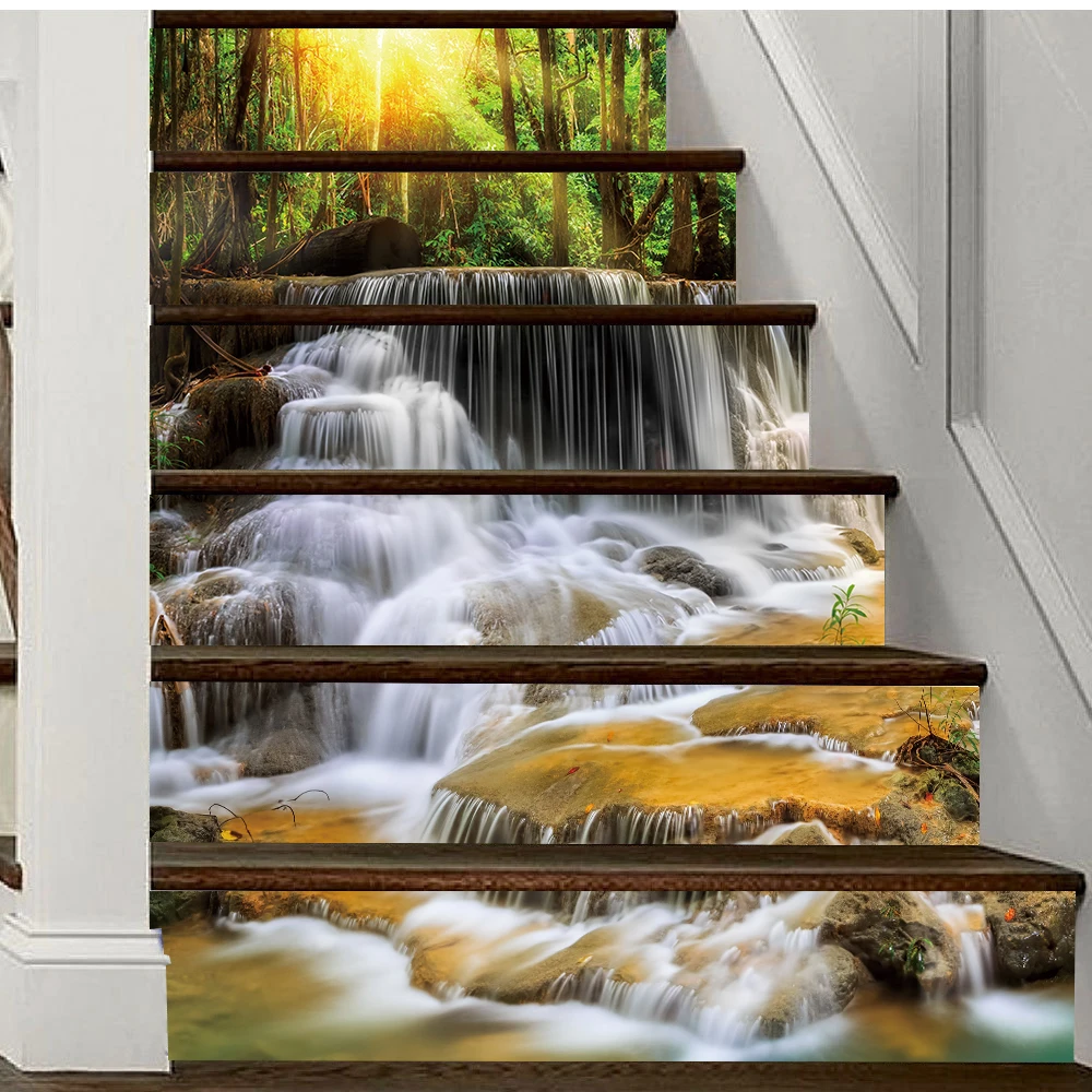Waterfall Under Stairs