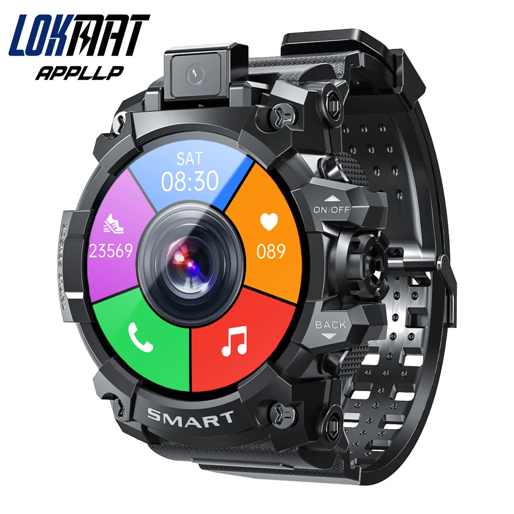 LOKMAT APPLLP 6 Android Smart Watch Rotate Camera Touch Screen 4G ...