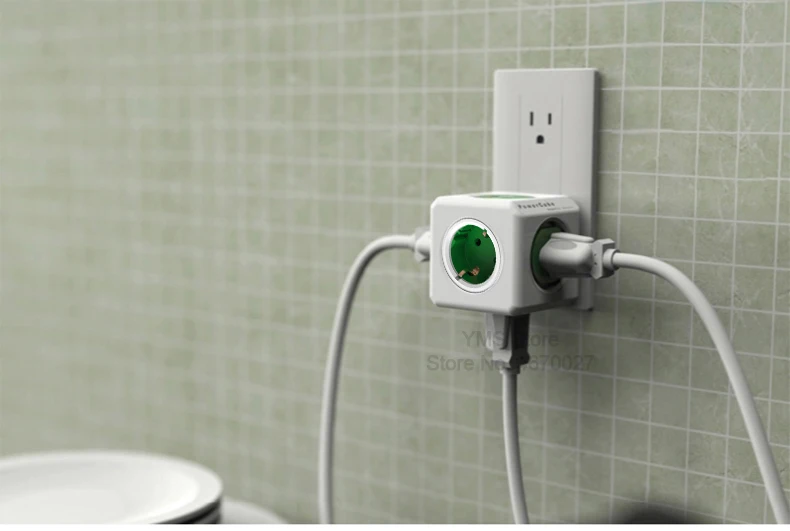 Allocacoc оригинальная электрическая розетка power Cube power strip EU Plug 16A 3680 Вт 5 ...