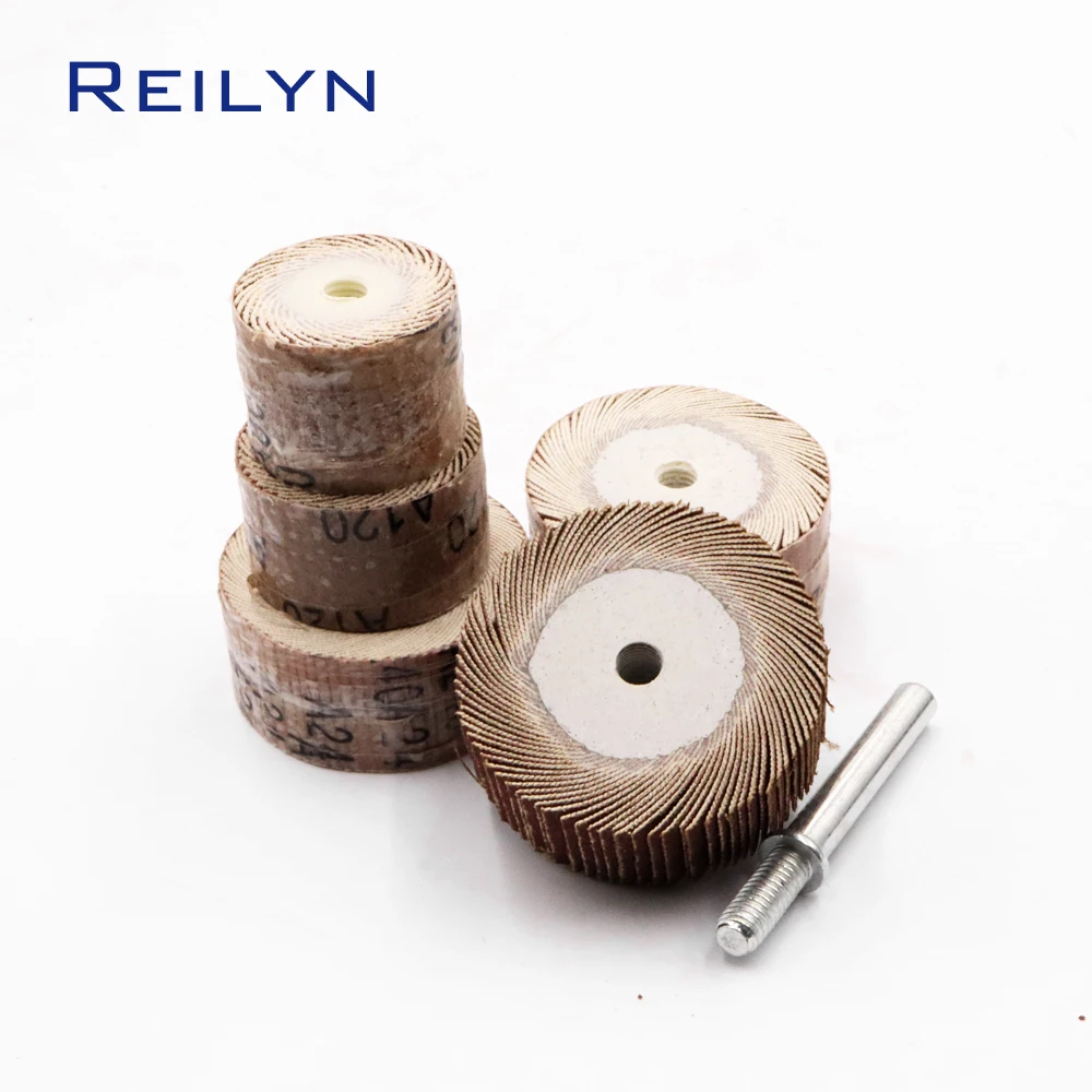 6x25-30-40mm-Sand-Paper-Polishing-Wheels-Sandpaper-Grinding-Mops ...