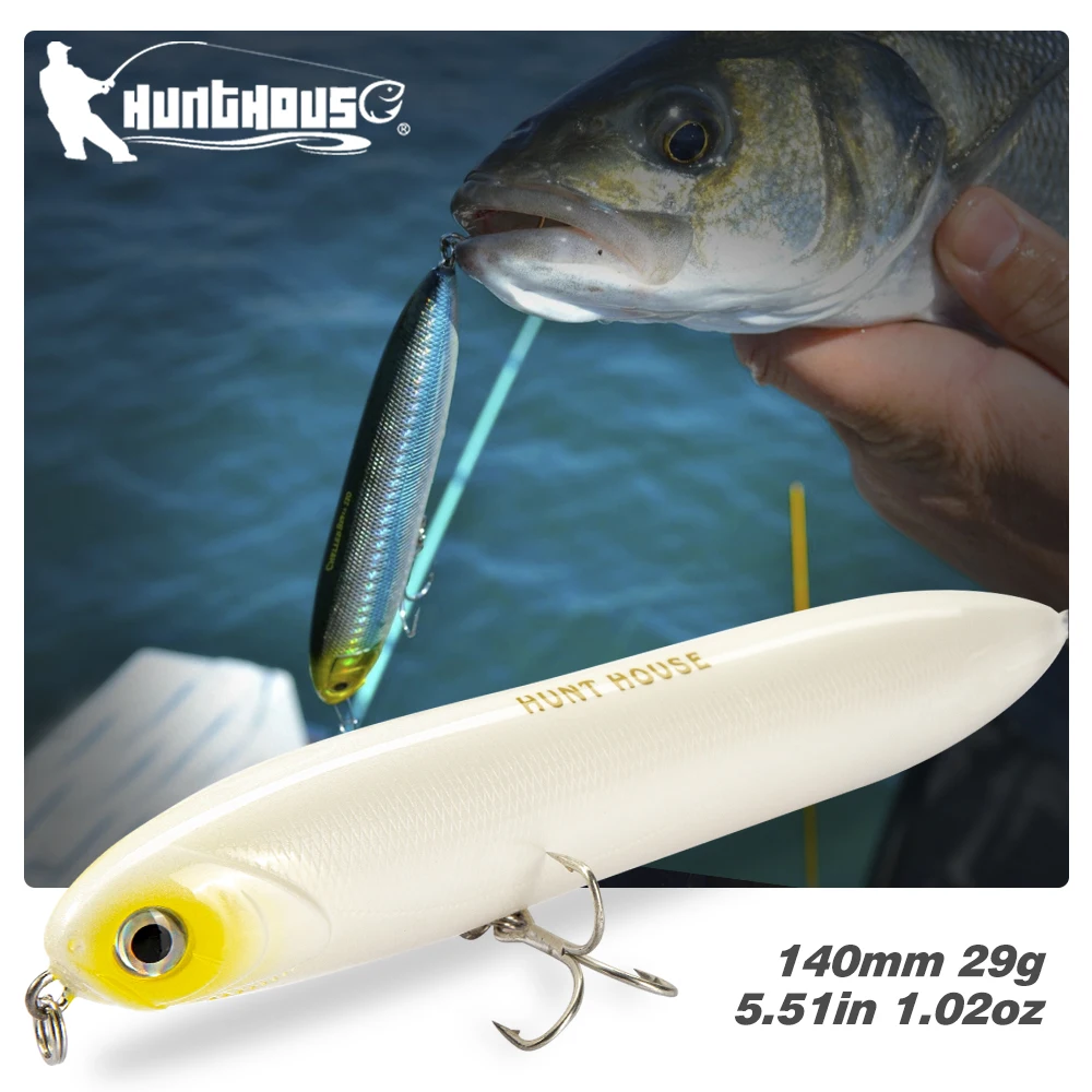 Hunthouse-Floating-Pencli-Fishing-Lure-WTD-Hard-Bait-Topwater-Surface ...