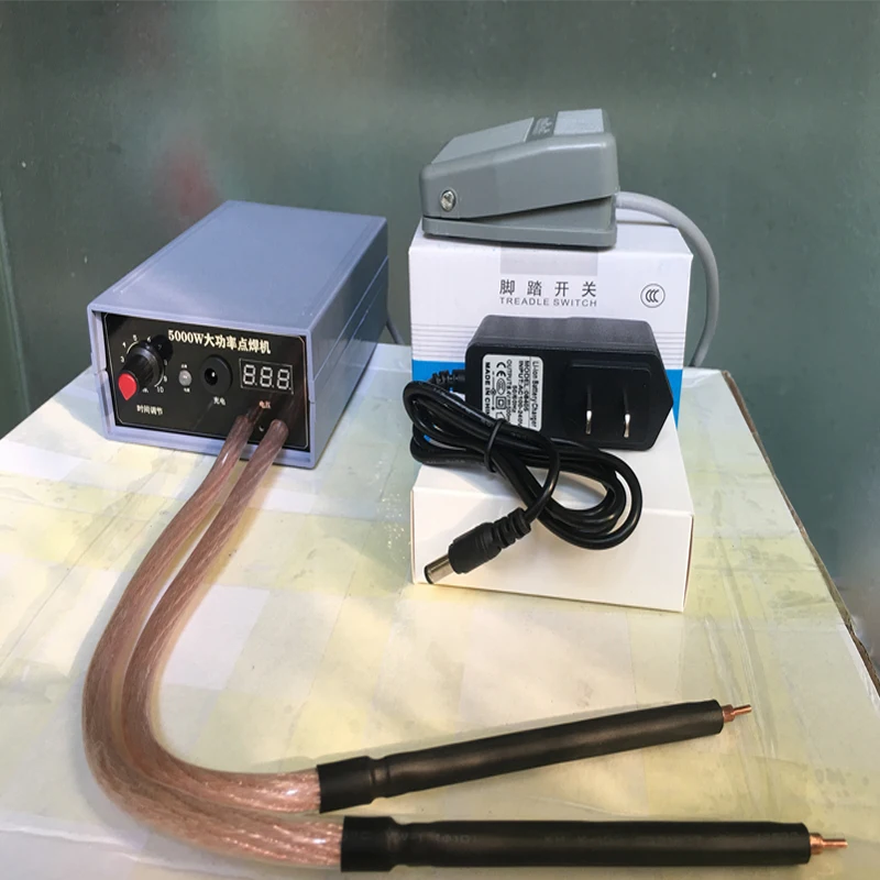 5000W Mini Spot Welder Kit DIY 18650 Battery Pack Welding Tools ...