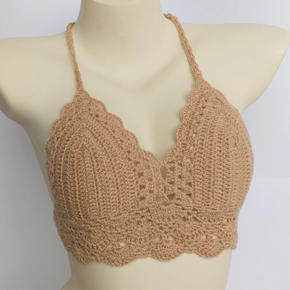 Push Bra Beachwear | Crochet Bathing Suit | Crochet Bikini Top ...