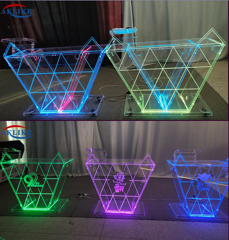 Bàn Bar Đèn Led Acrylic Dj Booth Thanh Bàn Trộn Bộ Điều Khiển Hệ Thống ...