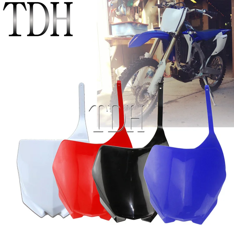 Blue-White-Black-Red-Motocross-Front-Number-Plate-for-Yamaha-YZ125 ...