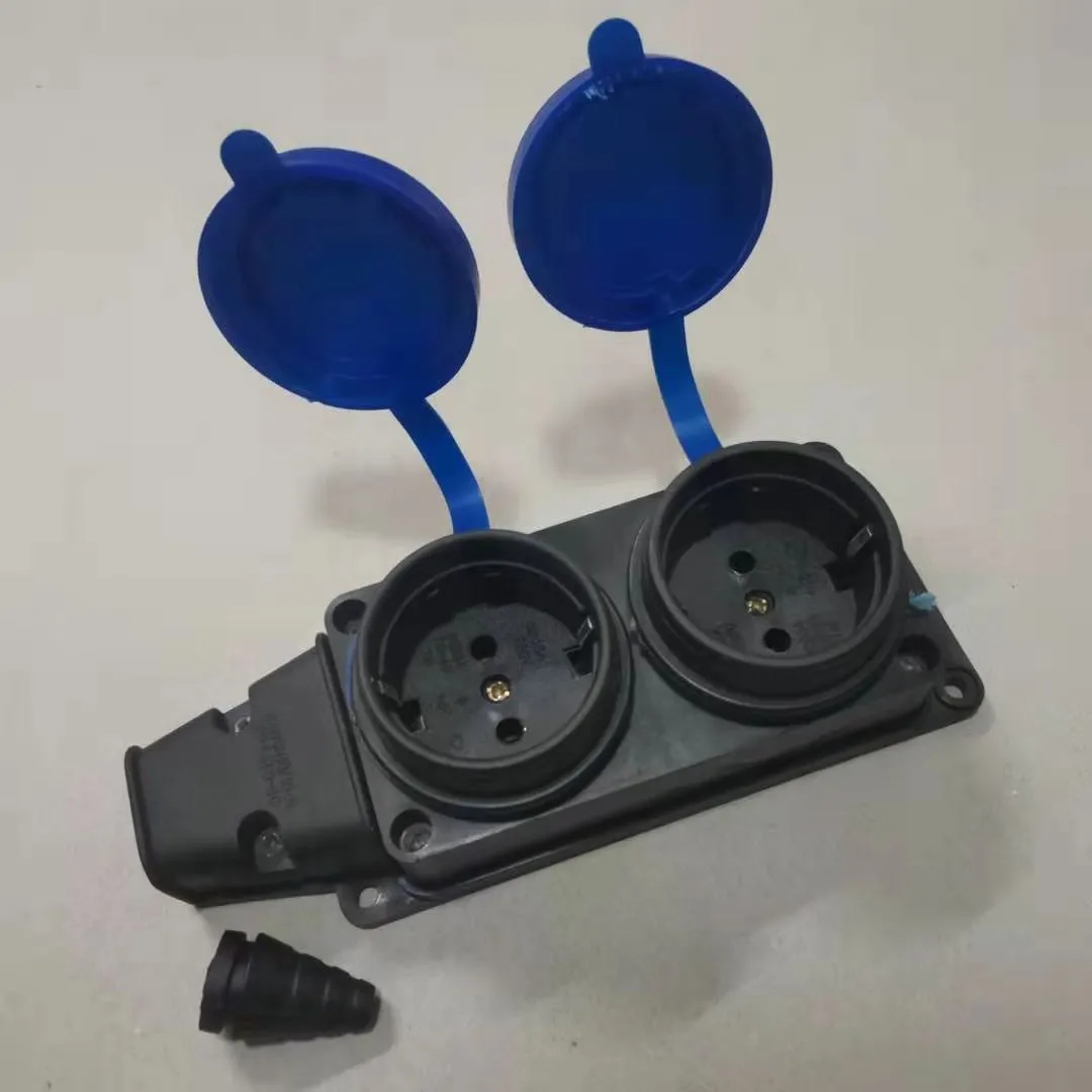 EU-Socket-250V-16-AMP-2-PIN-Indudtrial-Site-Plug-AC-Sockets-Male-Female ...