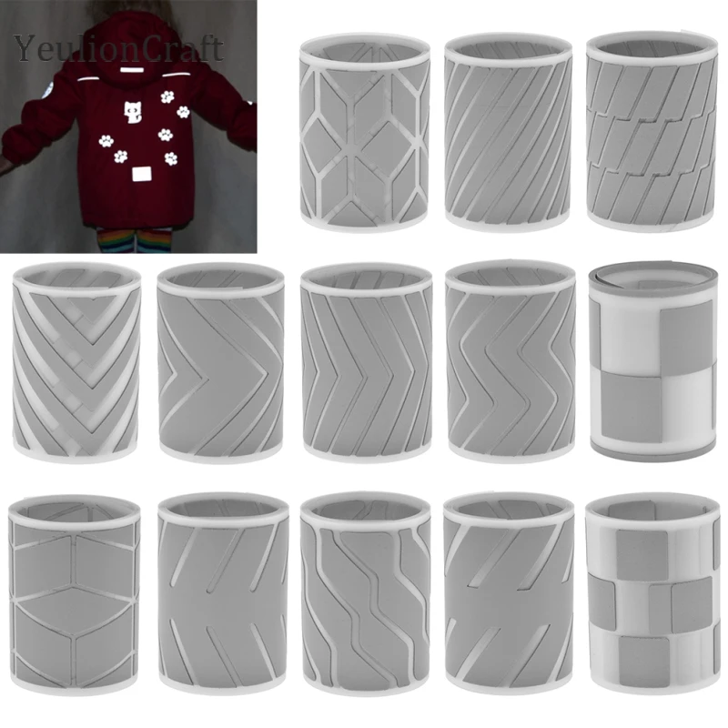 Chzimade 5cm Reflective Sticker Tape Heat Transfered Vinyl Film Iron On ...