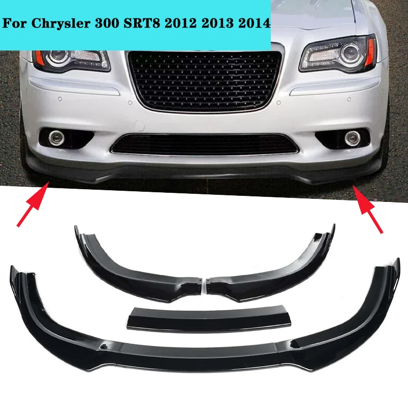 Car Front Bumper Protector Diffuser Splitter Guard Body Kit Spoiler ...