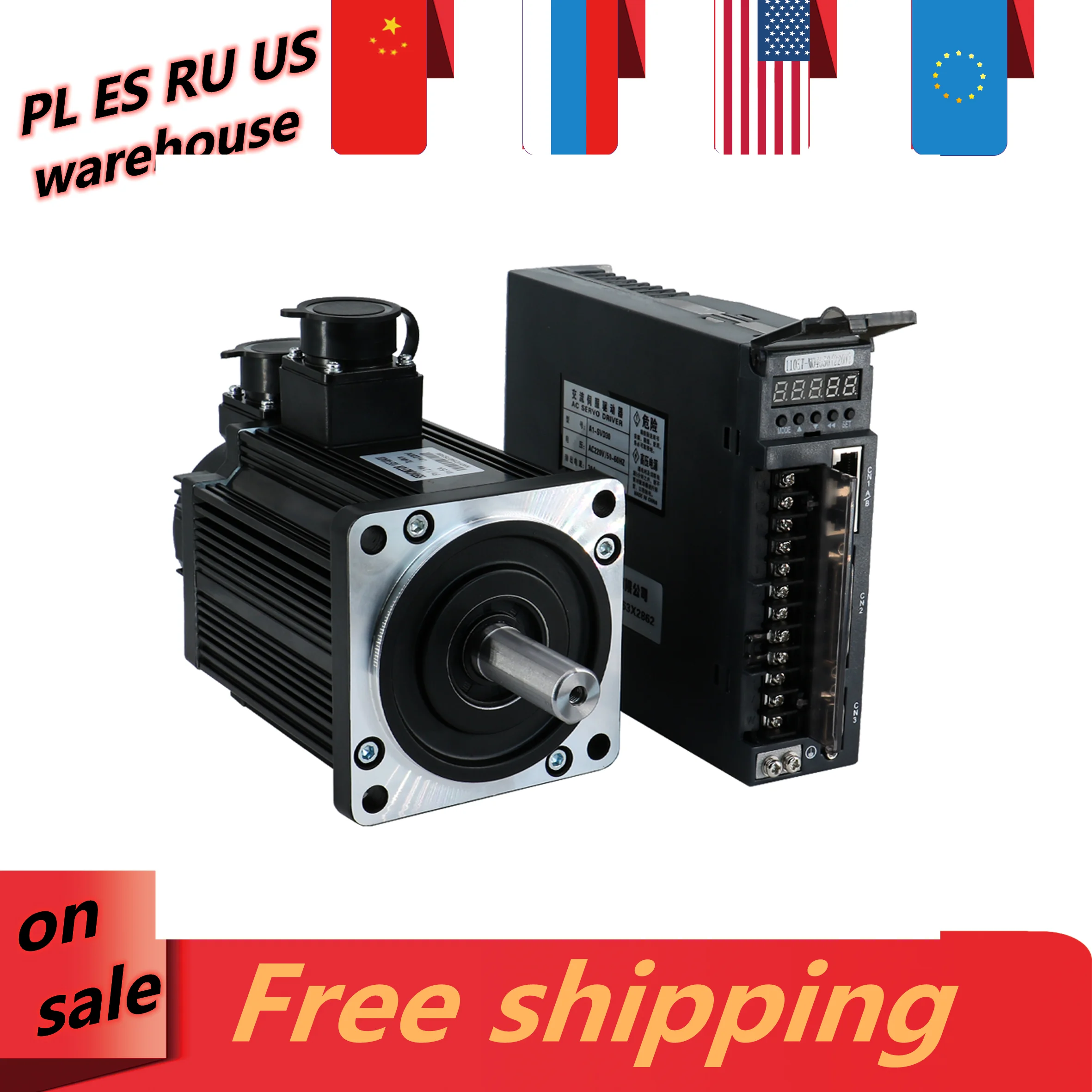 CNC AC 220V Servo Motor 3000RPM Constant Torque 4Nm, 51% OFF