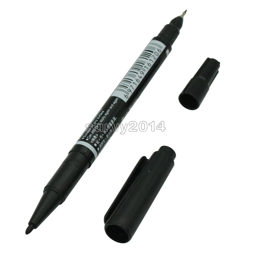 Black CCL Anti etching PCB Circuit Board Ink Marker Double Pen For DIY ...