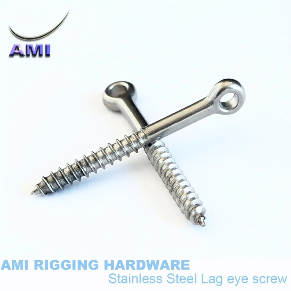T316 Stainless Steel Lag Screw Stud Thread Fitting Terminal for 1/8 ...