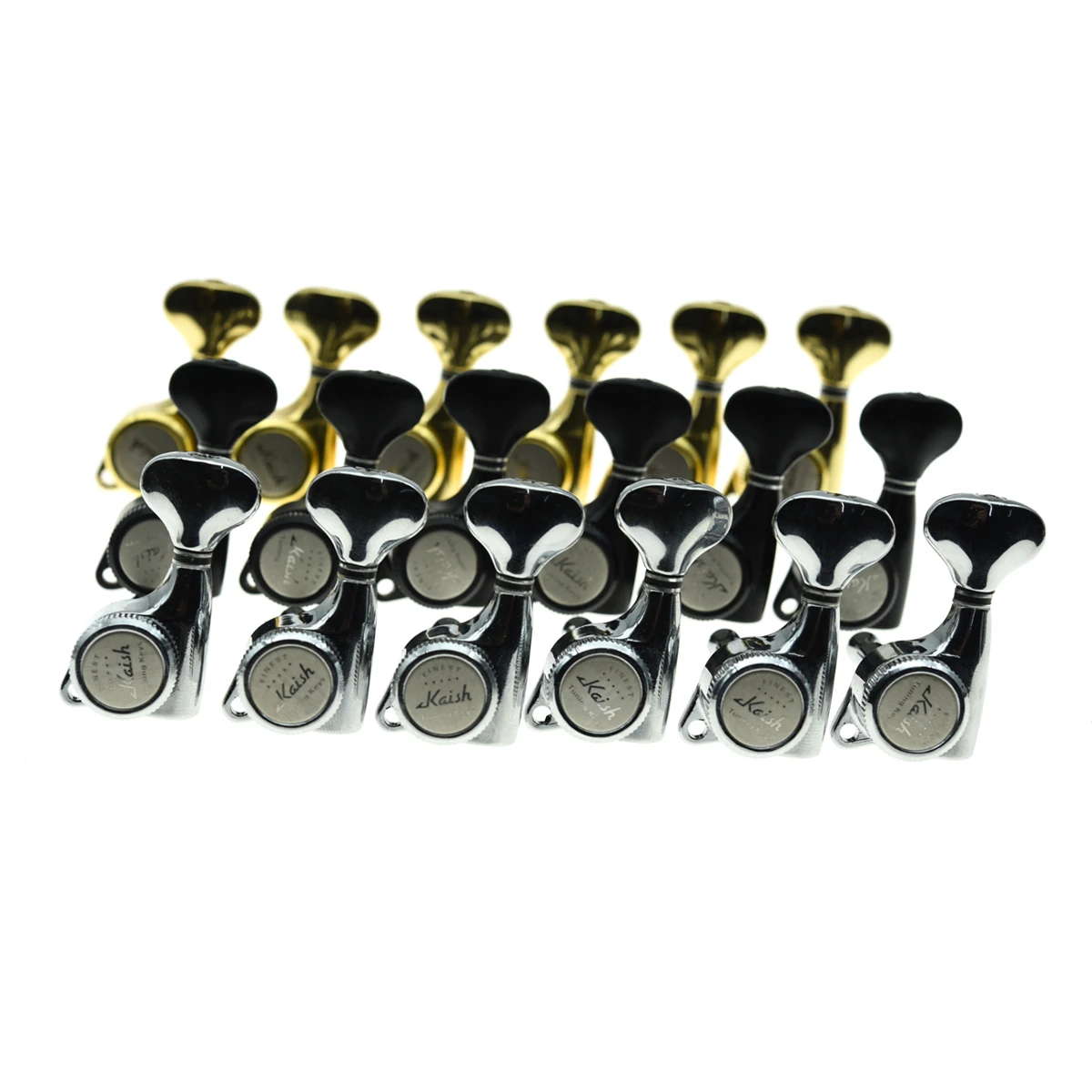 Lefty 6 Inline Guitar Locking Tuners Locking Machine Heads Left Handed ...