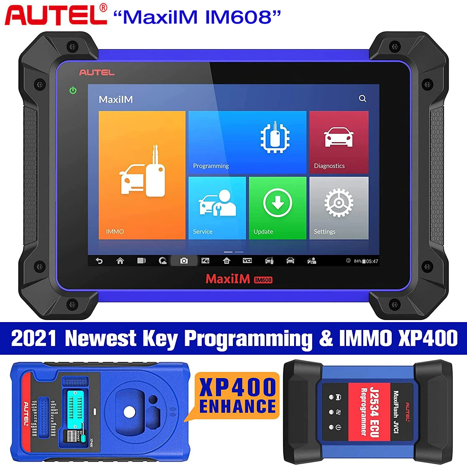 Autel MaxiFlash ECU Programmer, IM608 XP400 Key Programming Car ...