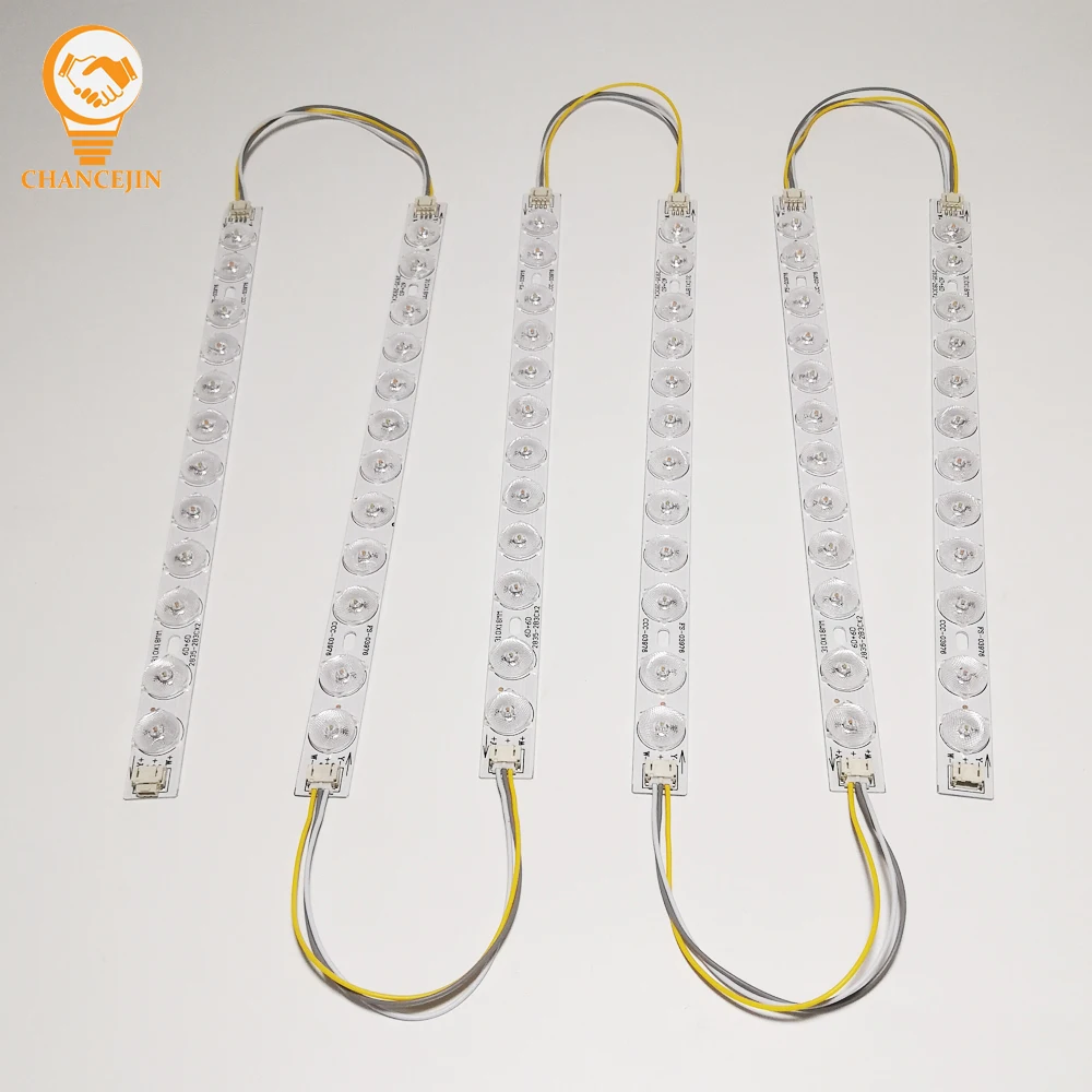 Barra de luces LED rígidas de doble color, tira de luces LED con lente ...