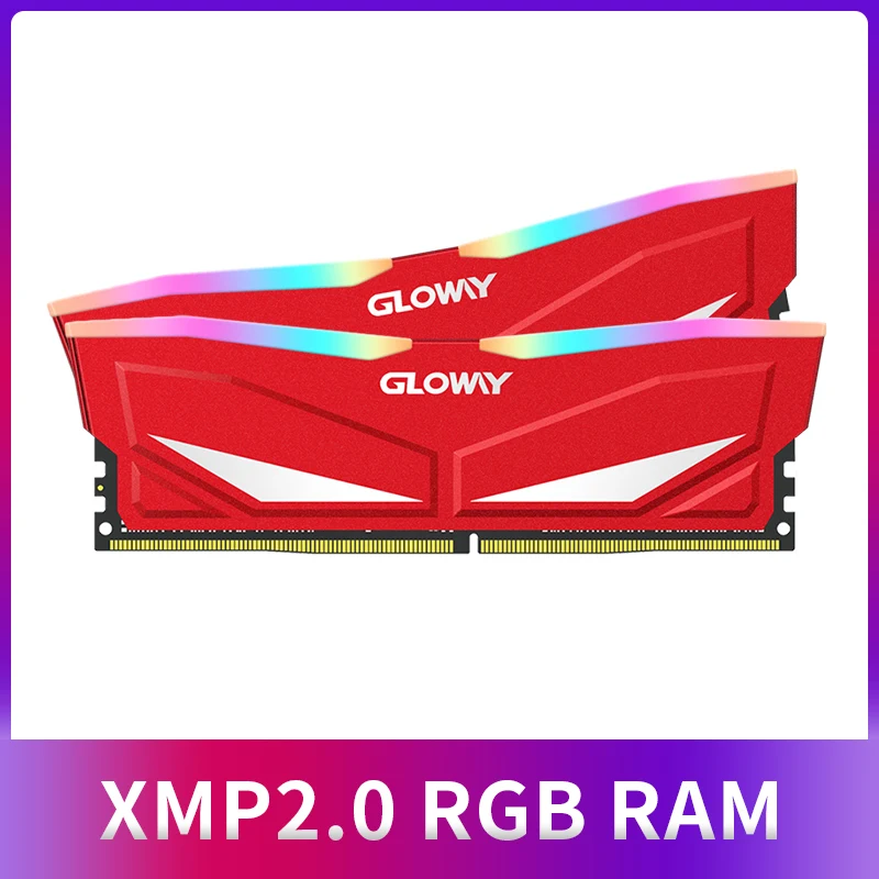 Gloway RAM RGB DDR4, 16GB, 3000MHZ, 3200MHz, DIMM, 288 Pines, para ...