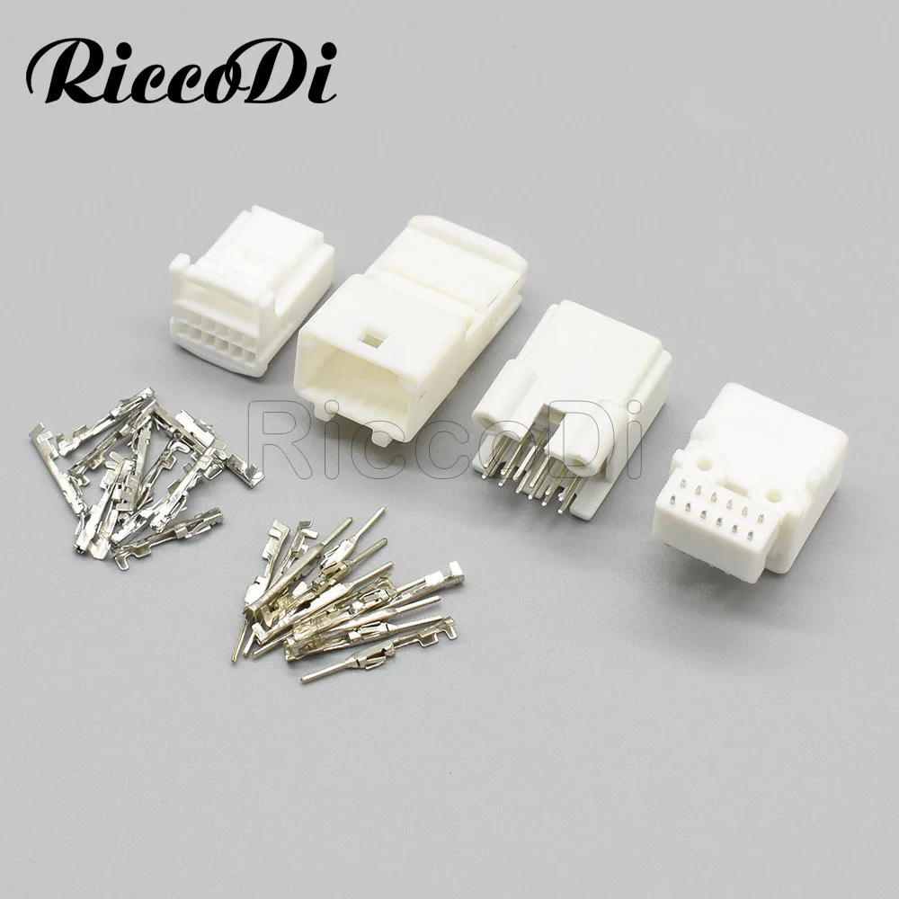 1-20Kits-12-Pin-Female-Male-Auto-Rear-View-Mirror-Plug-PCB-Socket-For ...