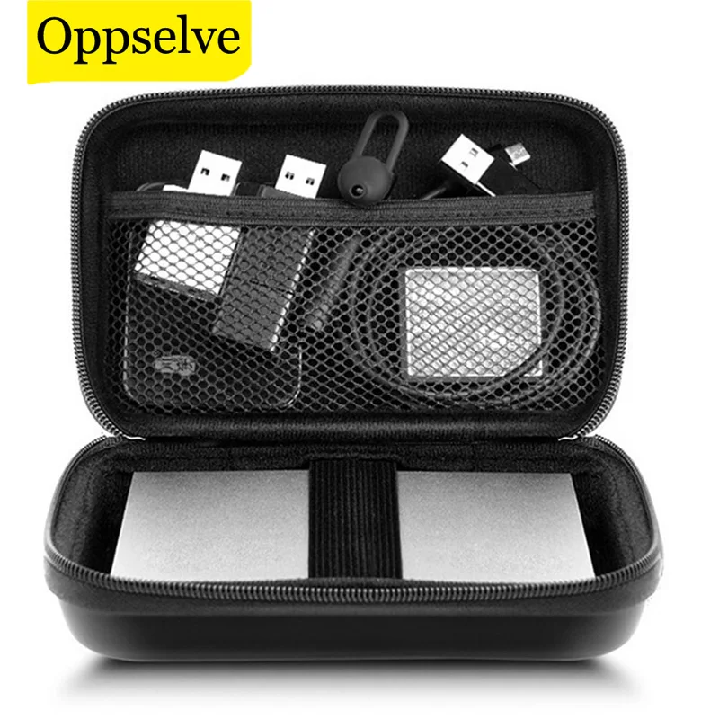 Oppselve External Storage Hard Case HDD SSD Bag For Hard Drive Power ...
