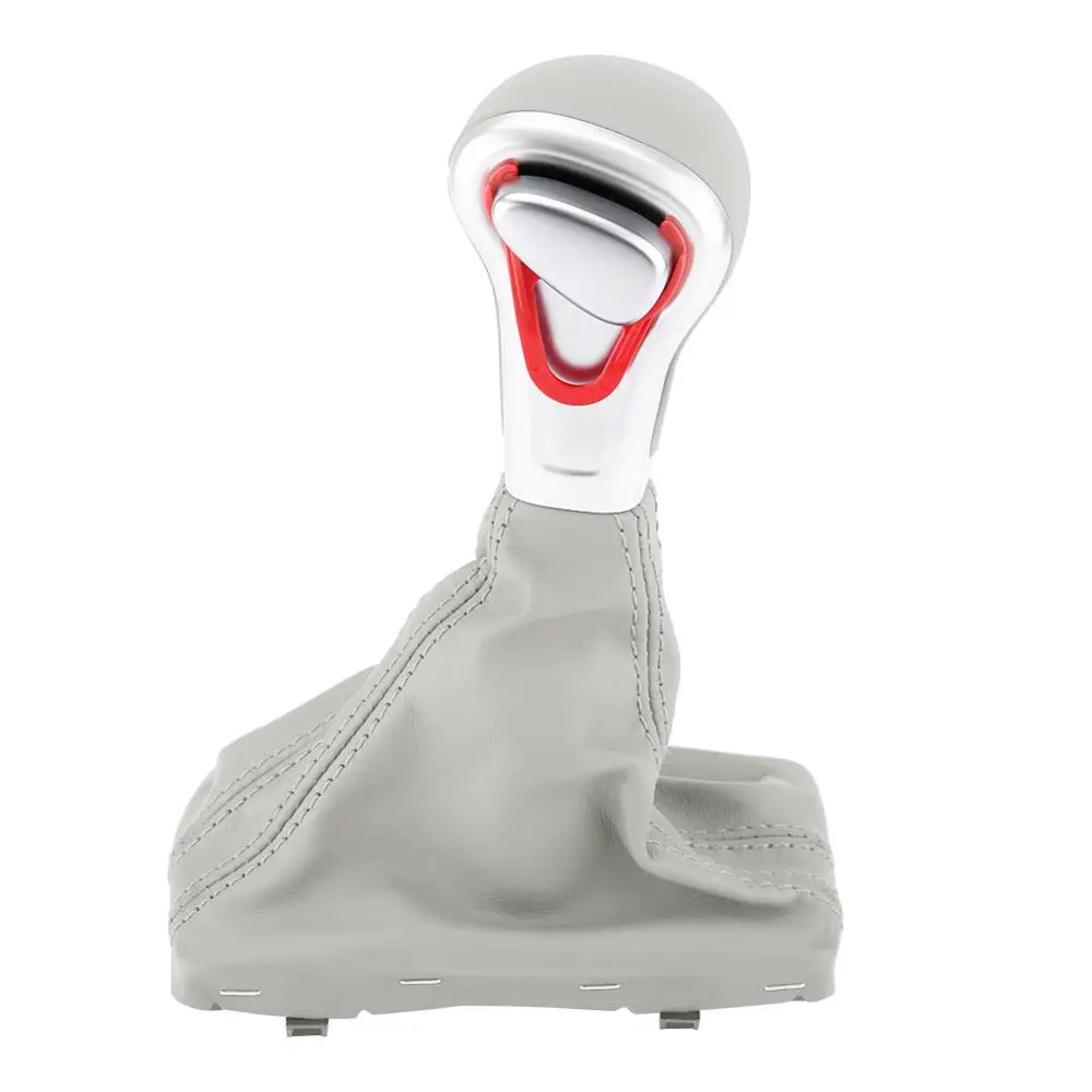 เกียร์รถเกียร์ SHIFT Stick KNOB + BOOT COVER DSG S Tronic สำหรับ Audi ...