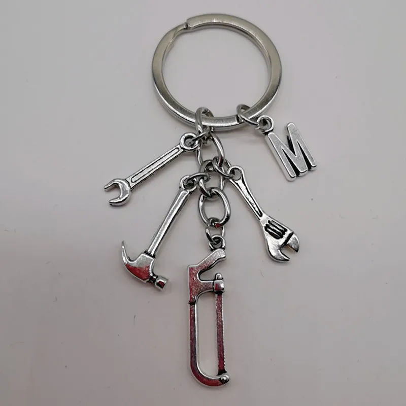 Stylish-A-Z-creative-tool-style-keychain-wrench-hammer-saw-wrench-alloy ...