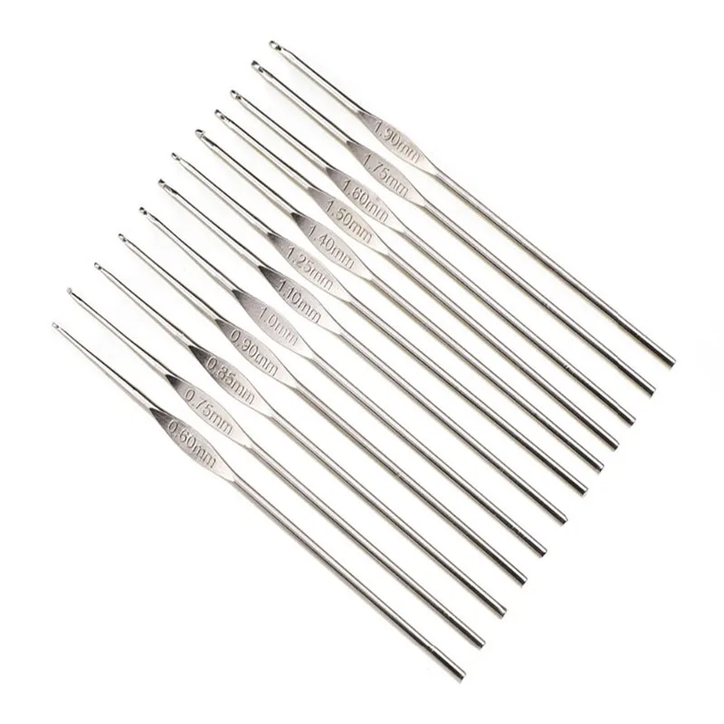1pcs Small Size Lace Crochet Hooks 0.6mm-19mm Knitting Needles Hooks ...